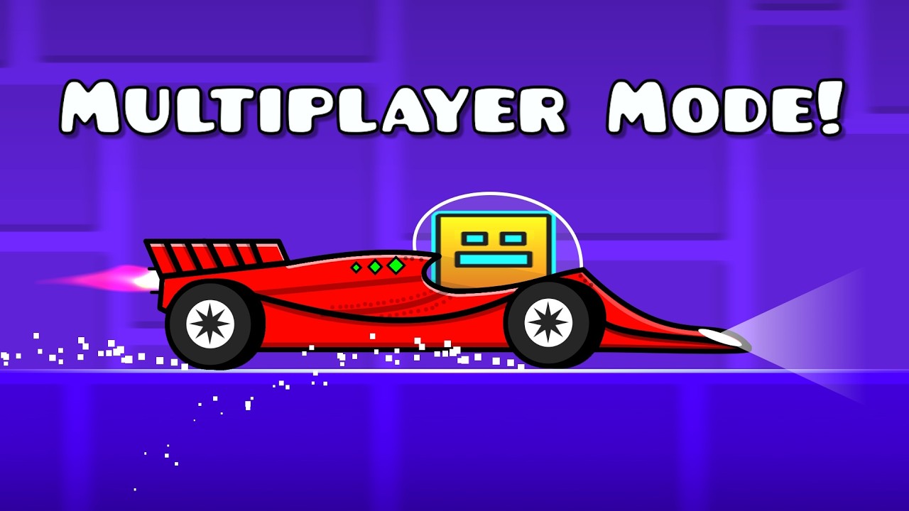 I Added Multiplayer To Car Game Mode In Geometry Dash - YouTube