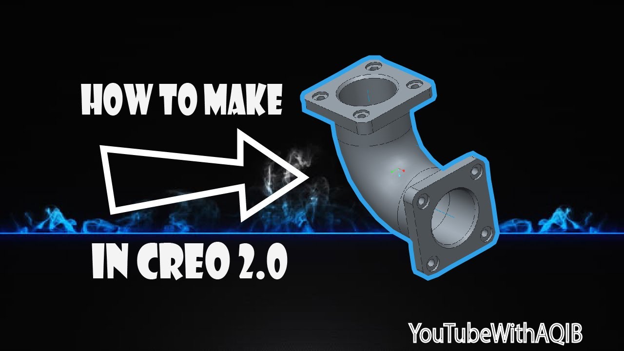 3d drawing practice in CREO 2.0 using SWEEP, HOLE, ROUND, CHAMFER etc ...