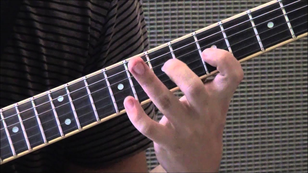 A Aeolian Scale (3 notes per string) guitar - YouTube