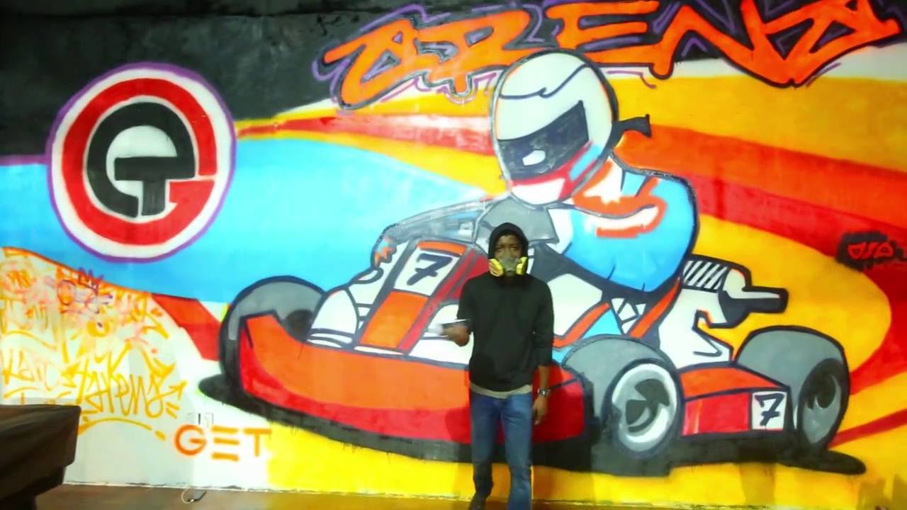 Osa Seven Mural at GET Arena, Lagos - YouTube