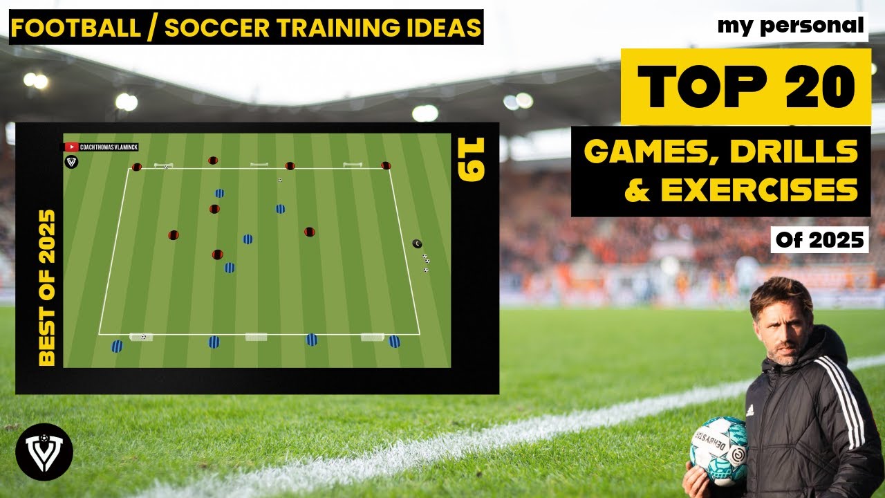 4v4 Support Play Scoring Game | One-Touch Finishing & Third-Man ...