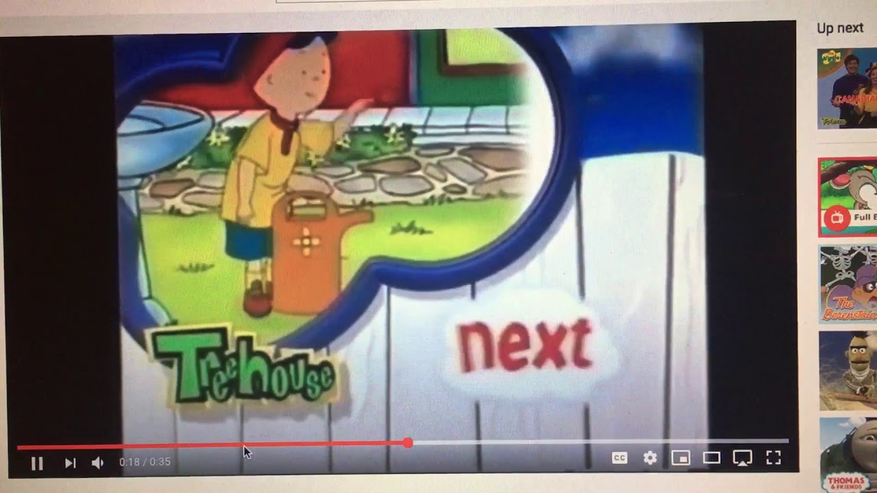 Treehouse TV: Caillou Next Bumper - YouTube