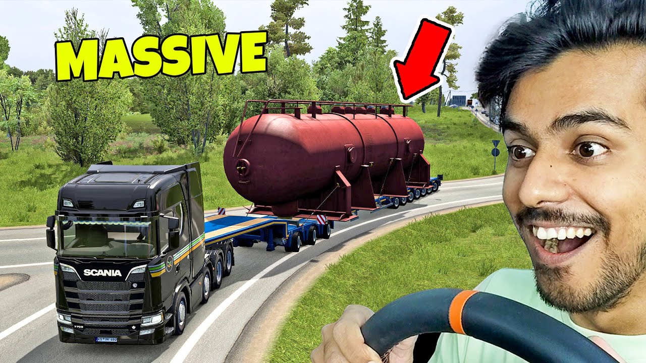 Transporting Massive Cargo in Euro Truck Simulator 2 | Cammus C12 - YouTube