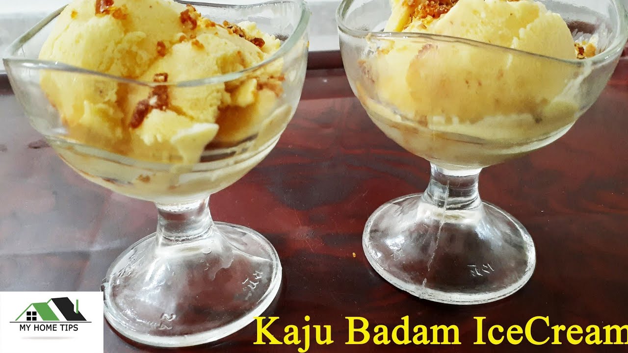 Kaju Badam IceCream Recipe || Kaju Badam Dessert || Easy and tasty ...