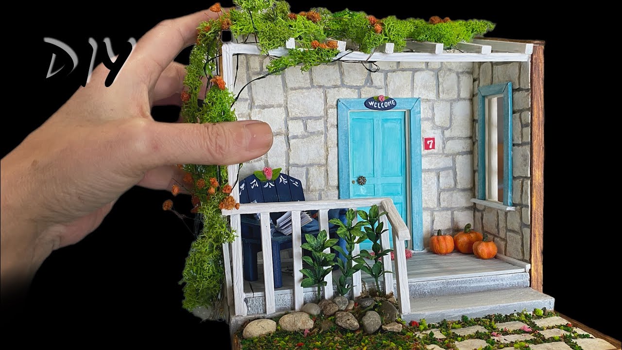 Creating A Beautiful Miniature Dream House - DIY DIORAMA - YouTube