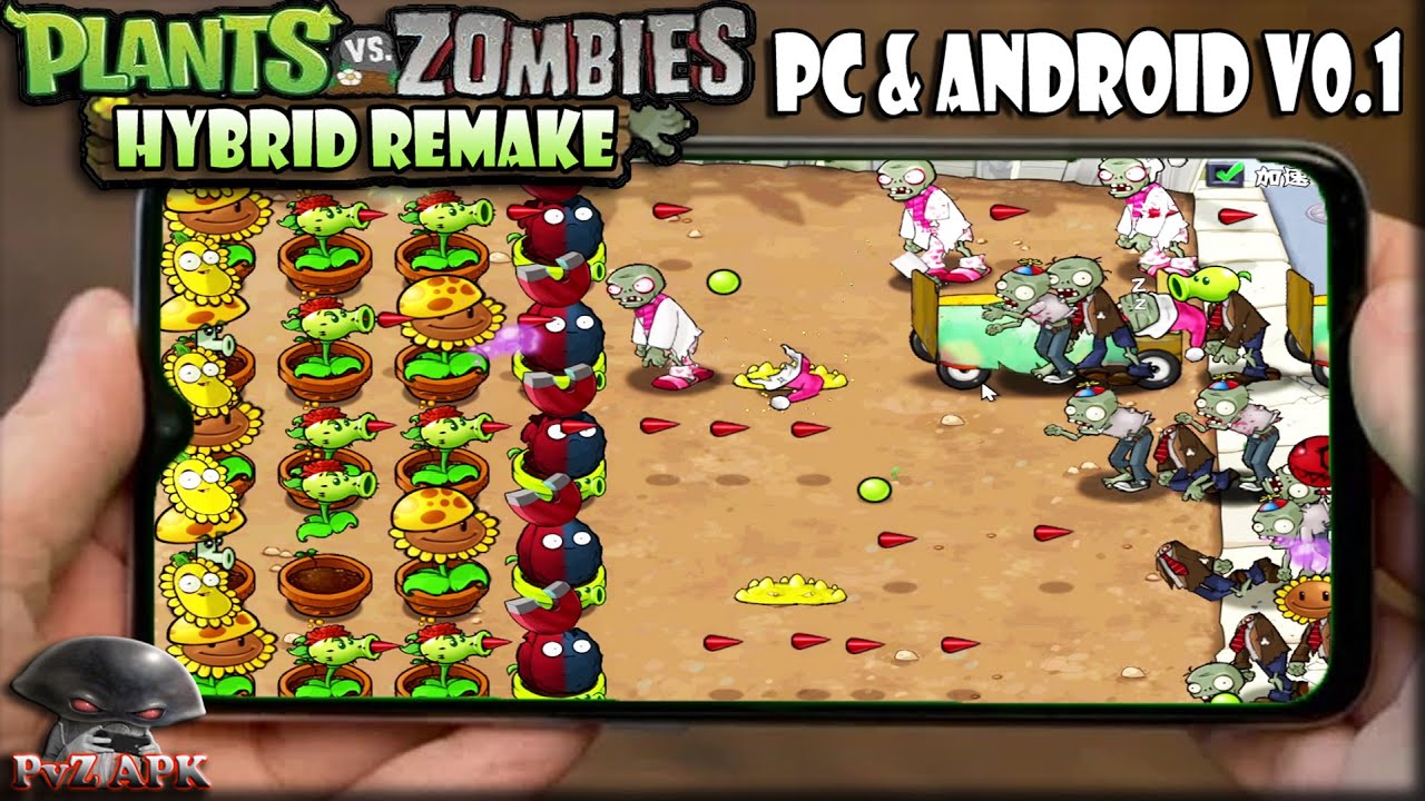 PvZ Hybrid Remake v0.1 |PC & Android | Link & Gameplay Level 1-1 to 1-15 & Daily Challenge 30/6 ...