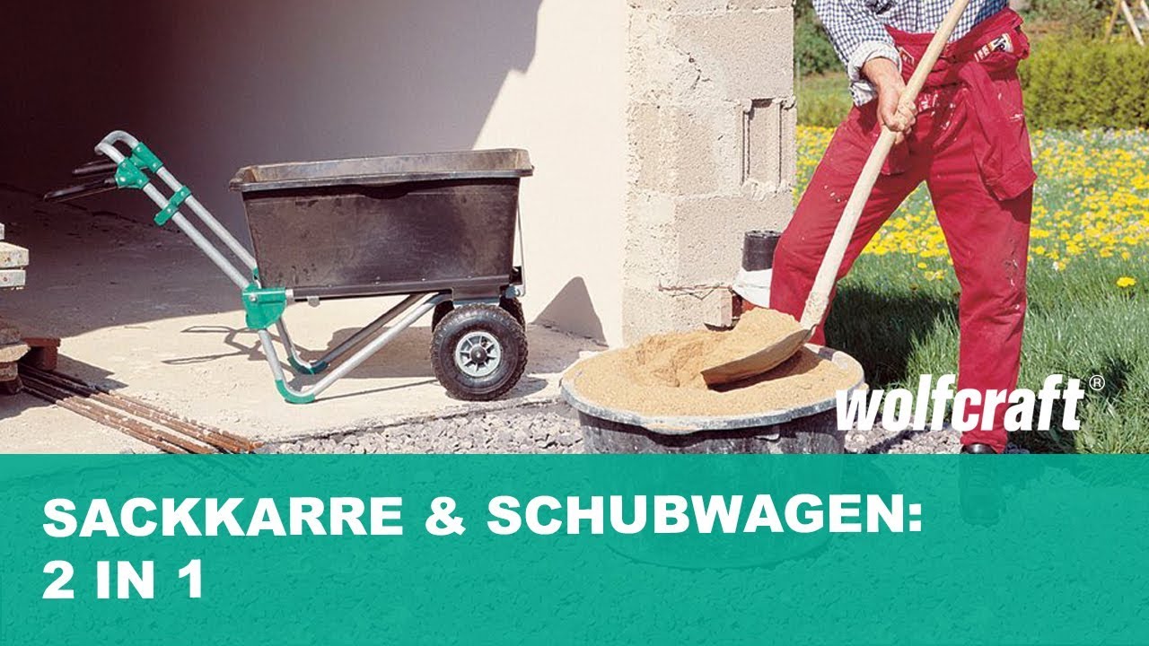 Sackkarre & Schubwagen in einem - Transportsystem TS1000 | wolfcraft ...