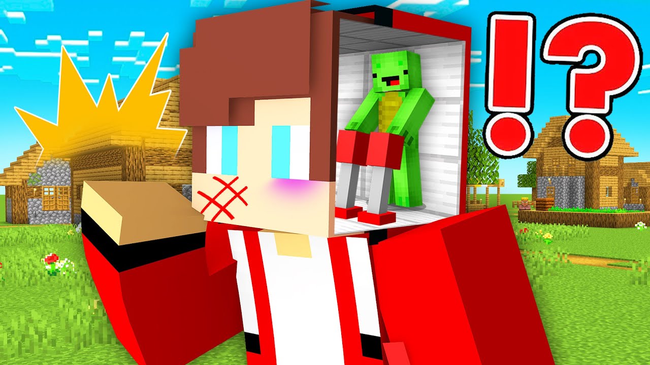 What is inside JJ MONSTER Head in Minecraft Maizen JJ and Mikey - YouTube