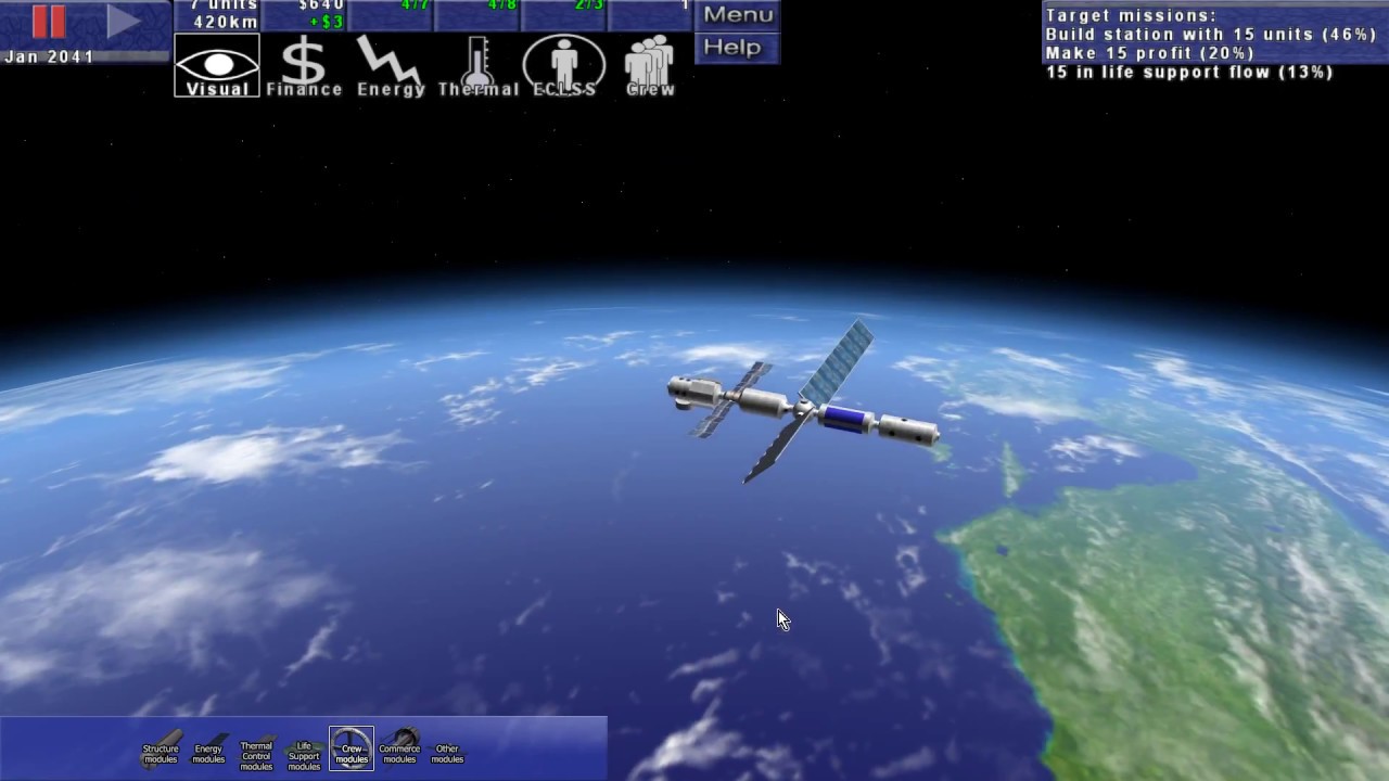 Space Station Manager sim gameplay demo - YouTube