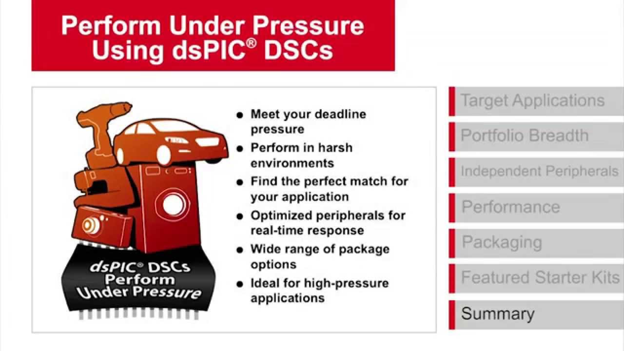 dsPIC® DSCs Perform Under Pressure - YouTube