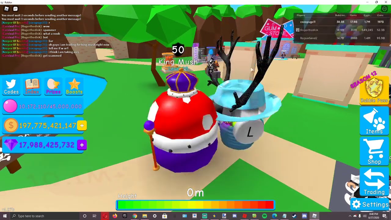 trading for a second king mush! w/l - YouTube