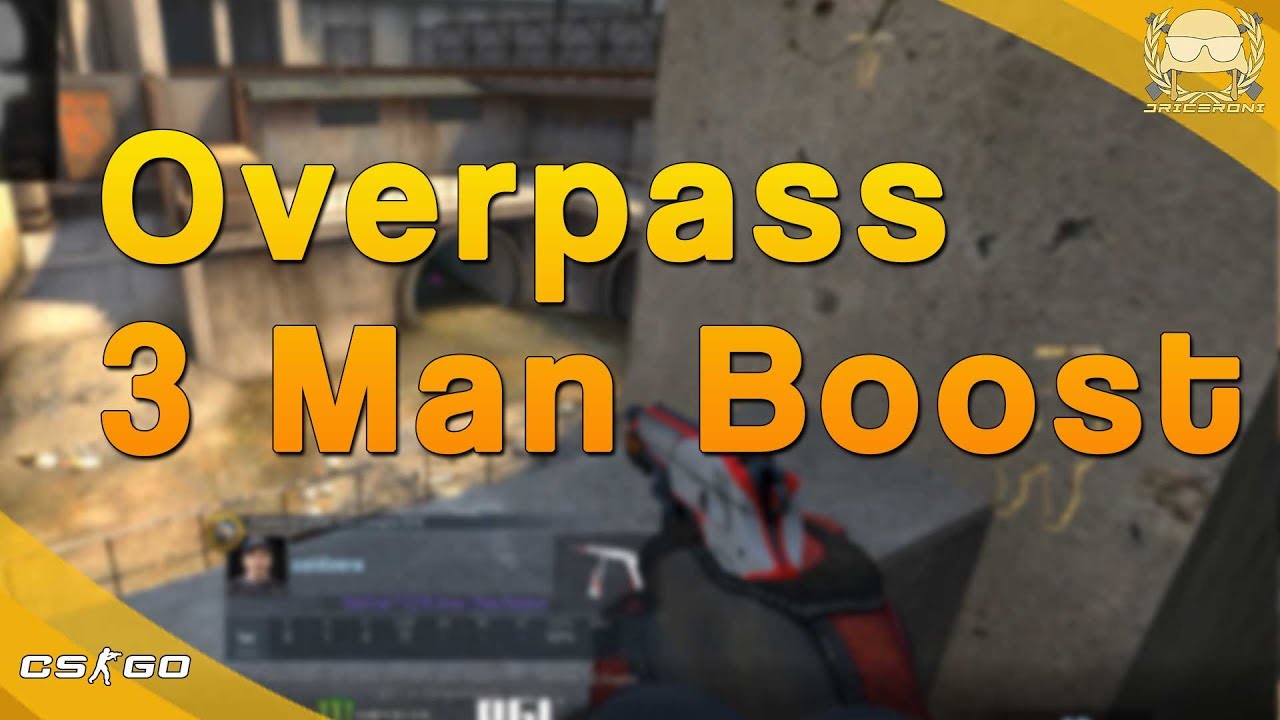 CS:GO | Overpass 3-Man Boost - YouTube