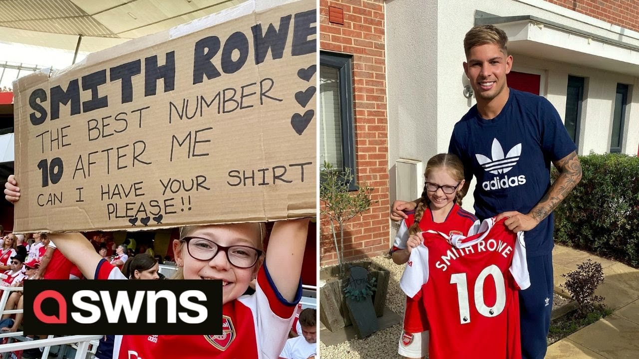 Arsenal player Emile Smith Rowe pays surprise visit to 9-year-old fan ...