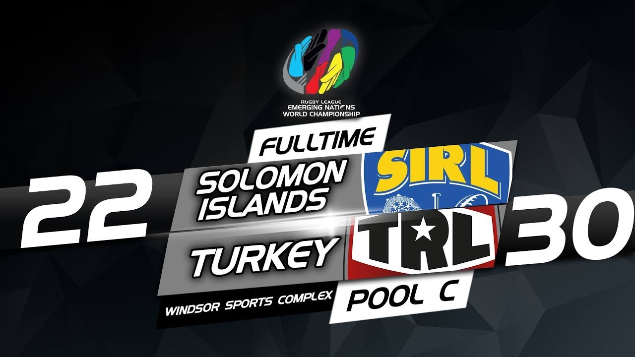 SOLOMON ISLANDS vs TURKEY - Rugby League Emerging Nations 2018 - YouTube
