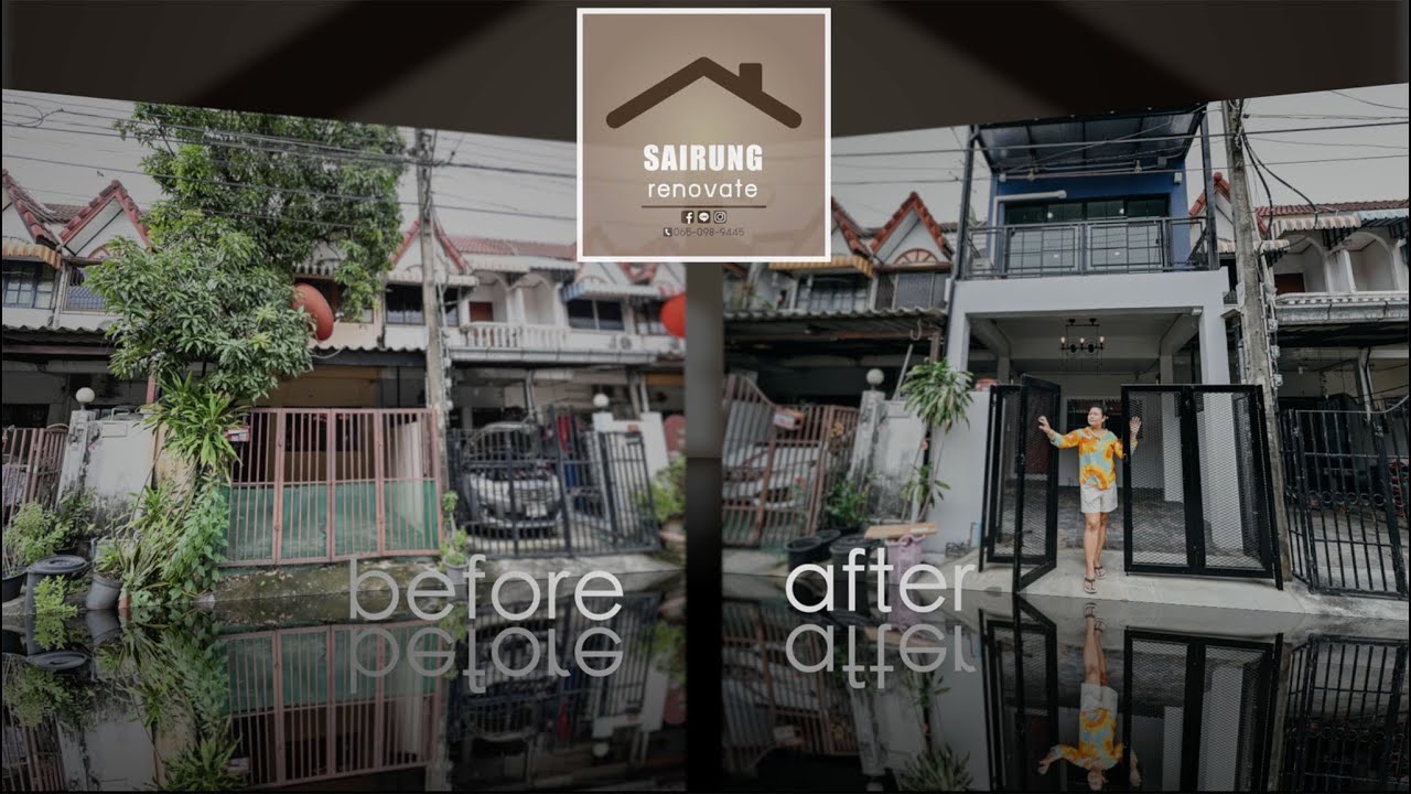 ต่อเติมและรีโนเวททาวเฮ้าส์ 2 ชั้น ใหม่สไตล์ loft By สายรุ้งรีโนเวท ...