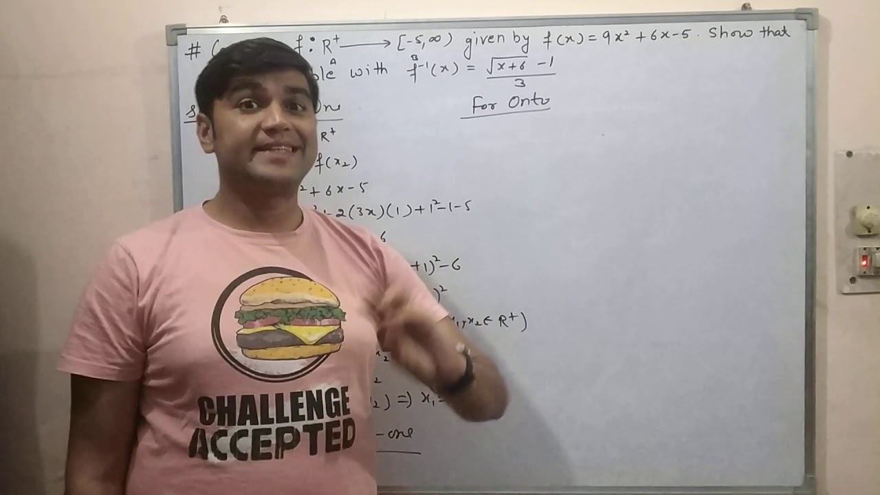 ONE ONE AND ONTO FUNCTION, INVERTIBLE, BIJECTIVE FUNCTION, INVERSE OF A ...