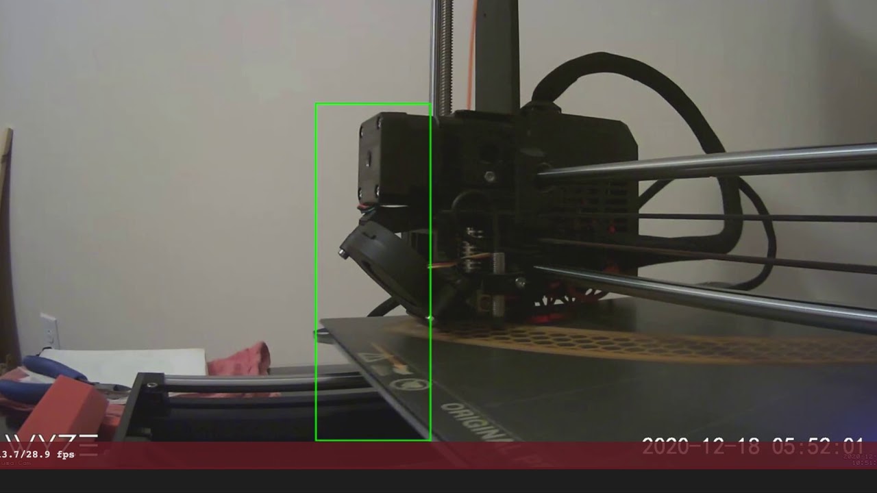 Wyze Camera with RTSP firmware monitoring 3D Printing - YouTube