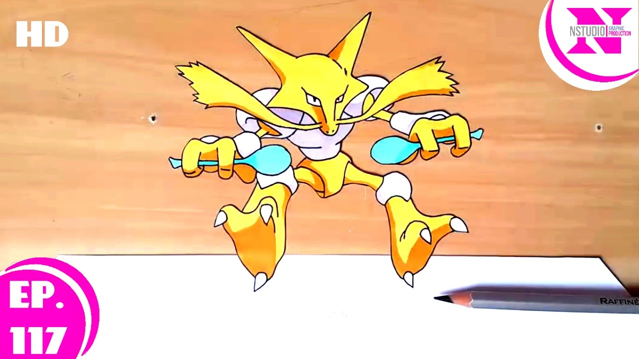 How to Draw Alakazam | Pokemon - YouTube