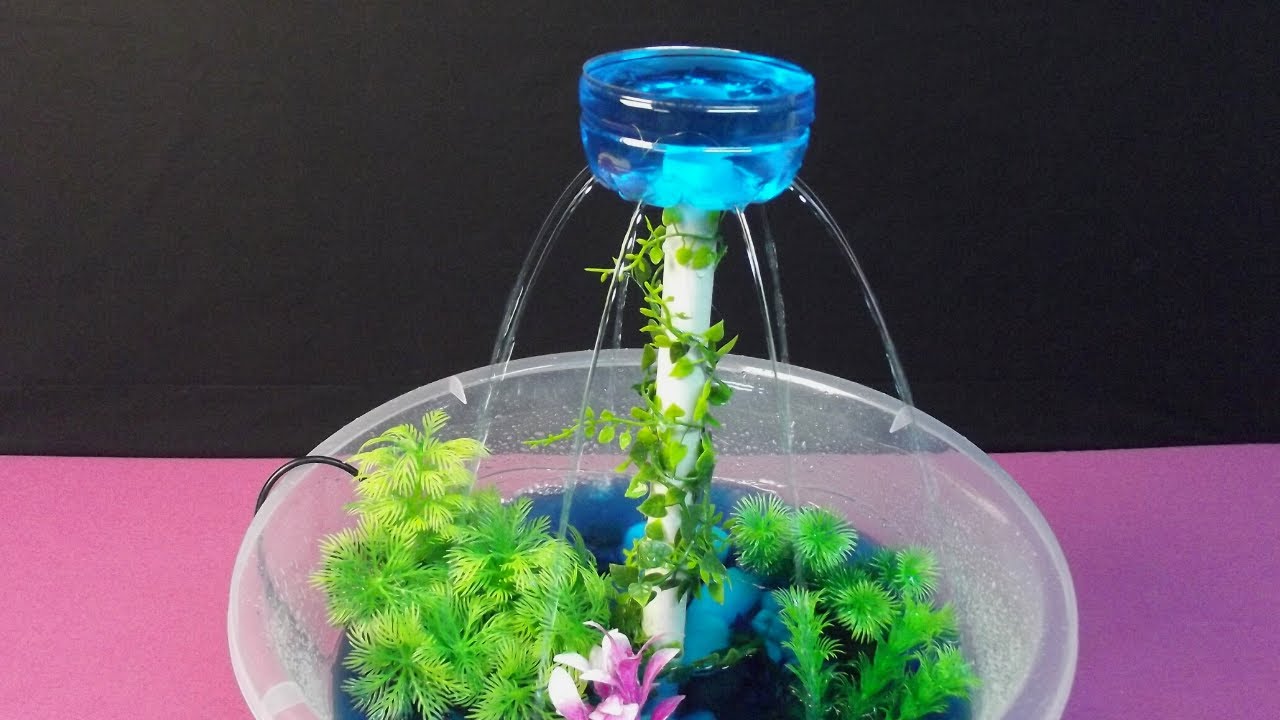 How To Make Simple Water Fountain - DIY Tricks - YouTube