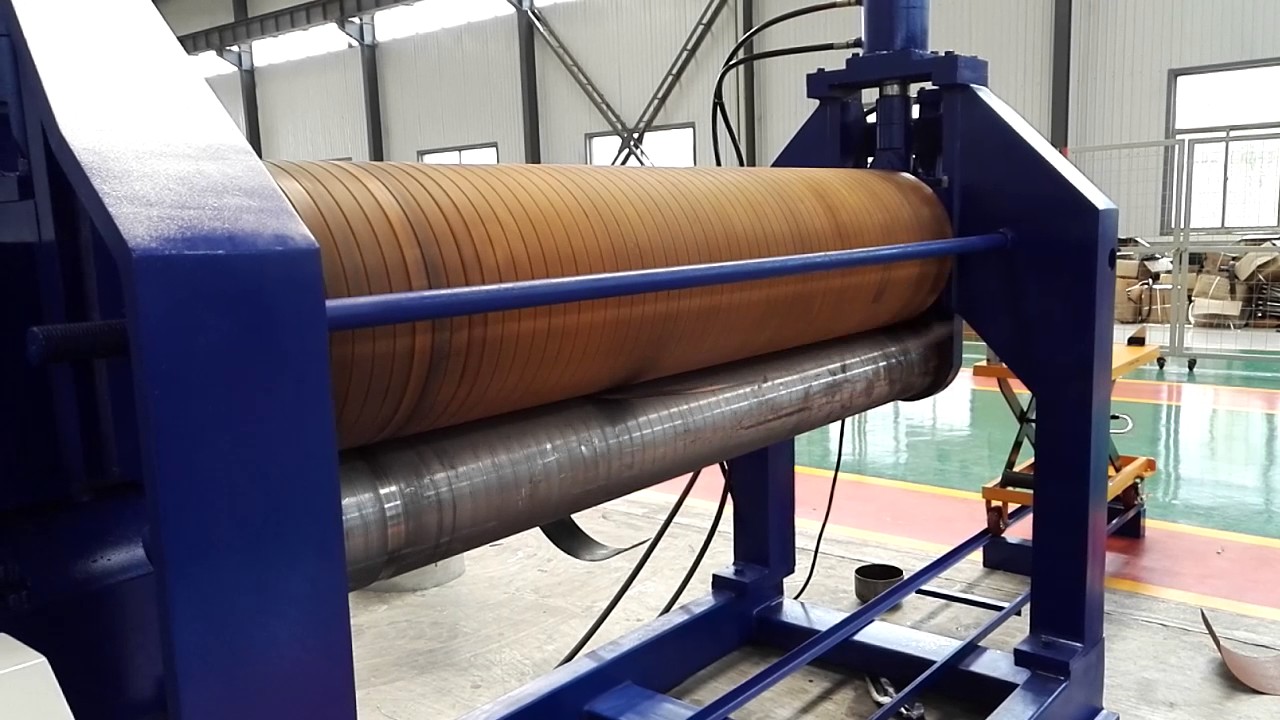 2-roller rolling machine 3 - YouTube