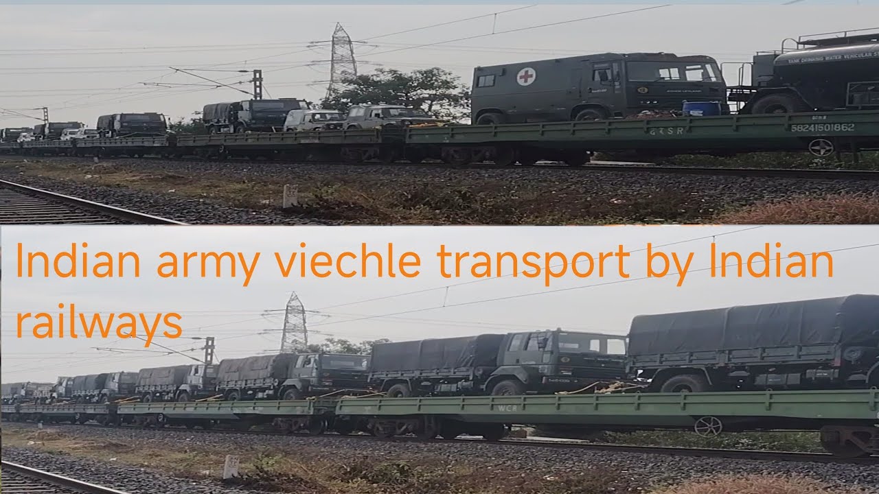 Indian army viechle transport by Indian railways indian railway indian ...