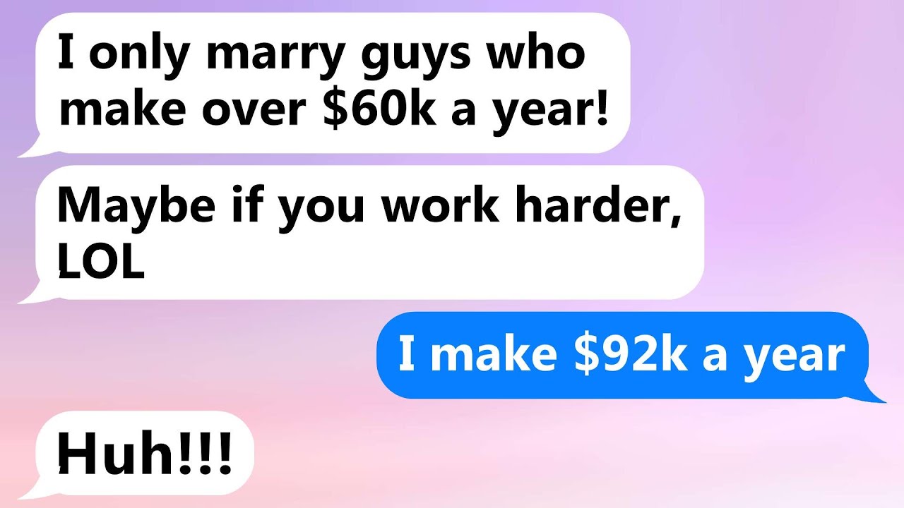 My girlfriend dumped me when she learned my salary, but returned to me ...