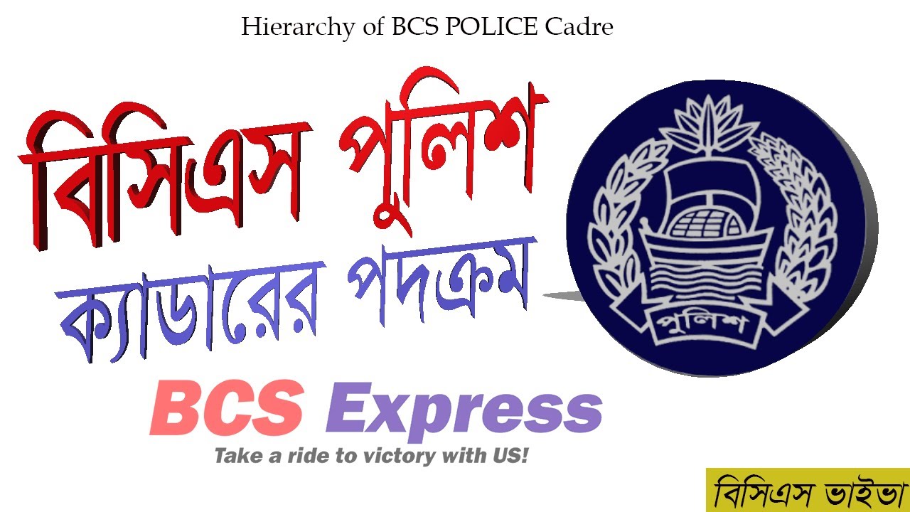 Hierarchy of BCS Police Cadre বিসিএস পুলিশ ক্যাডারের পদক্রম #bcs #cadre ...