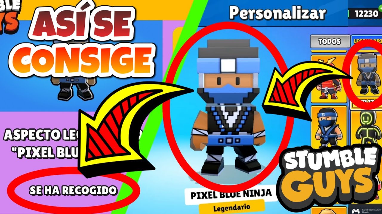 🥷 ASÍ se RECLAMA la SKIN de NINJA PIXEL en STUMBLE GUYS #stumbleguys # ...