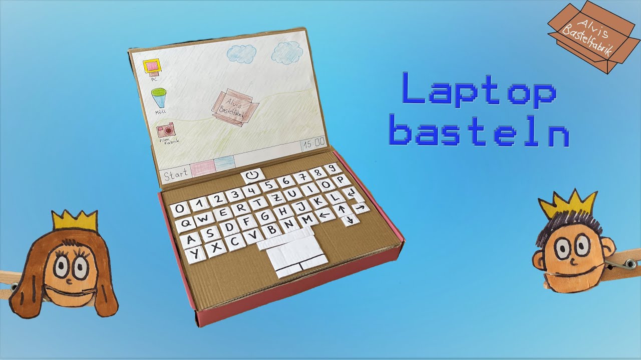 Wir basteln einen Laptop! - YouTube