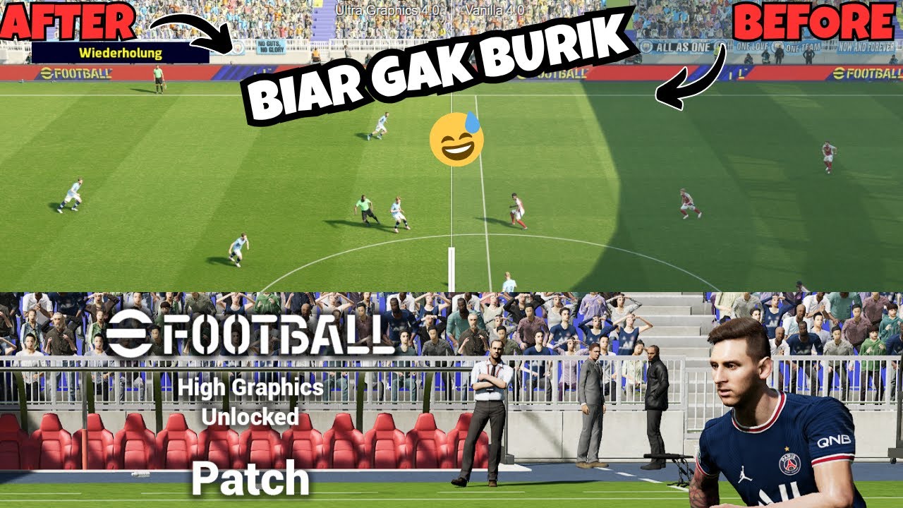 EKSPERIMEN EFOOTBALL 2025 V4.5.0 TERBARU! PAKE MOD HIGH GRAPHIC BIAR ...