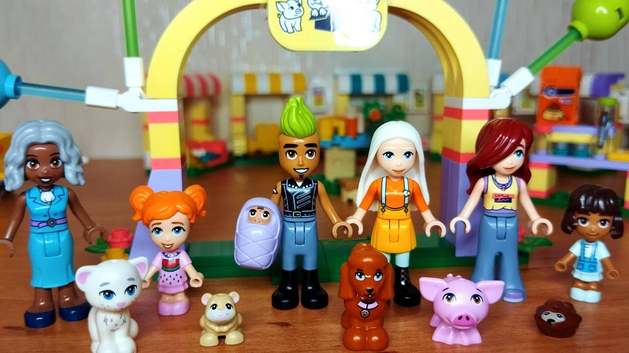 So Many Cool PETS And Characters!!! Lego Friends Pet Adoption Day ...