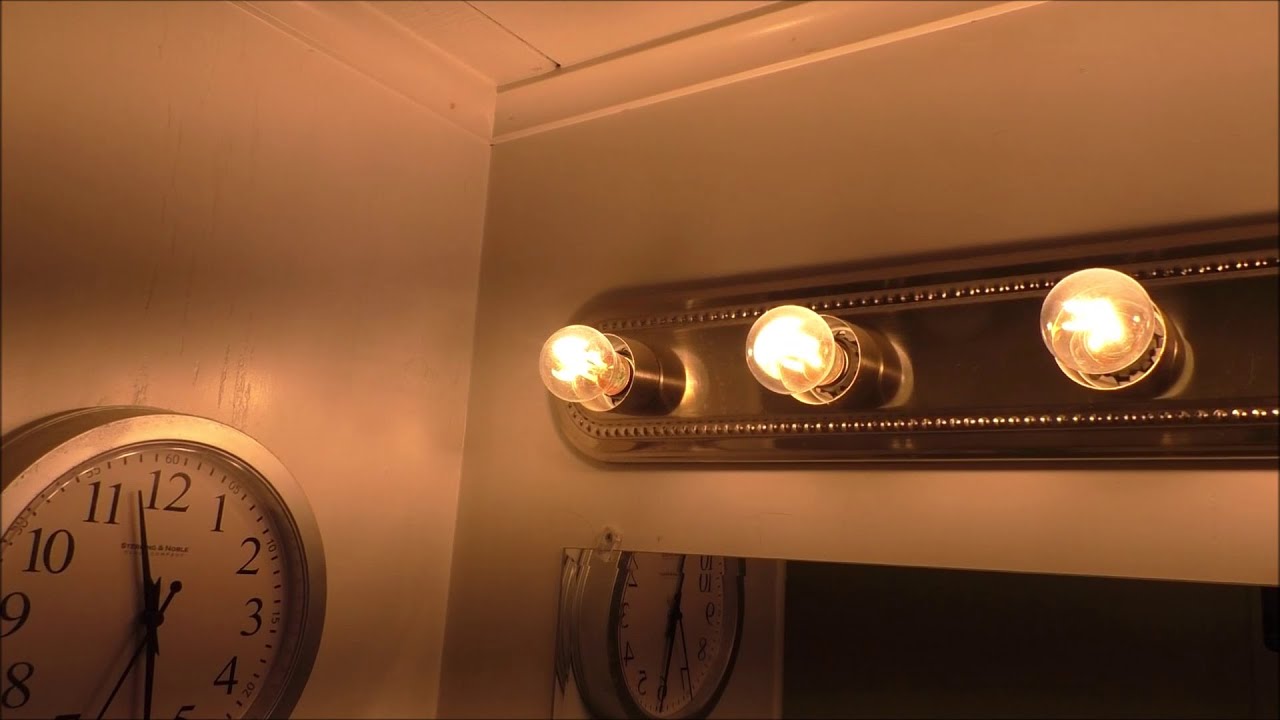 Octember 2024 Fail #2 - Fairly New Bathroom LED Light Bulb Fail - YouTube