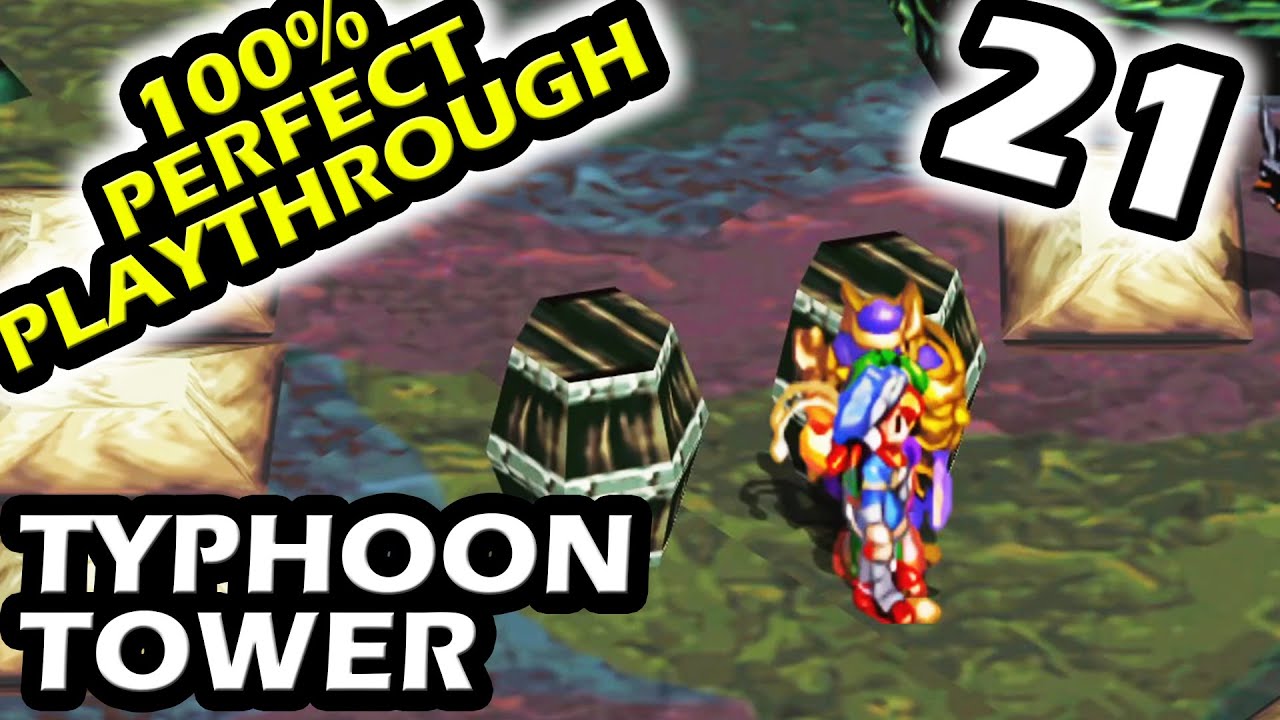 Grandia 100% Walkthrough Part 21 Typhoon Tower - YouTube