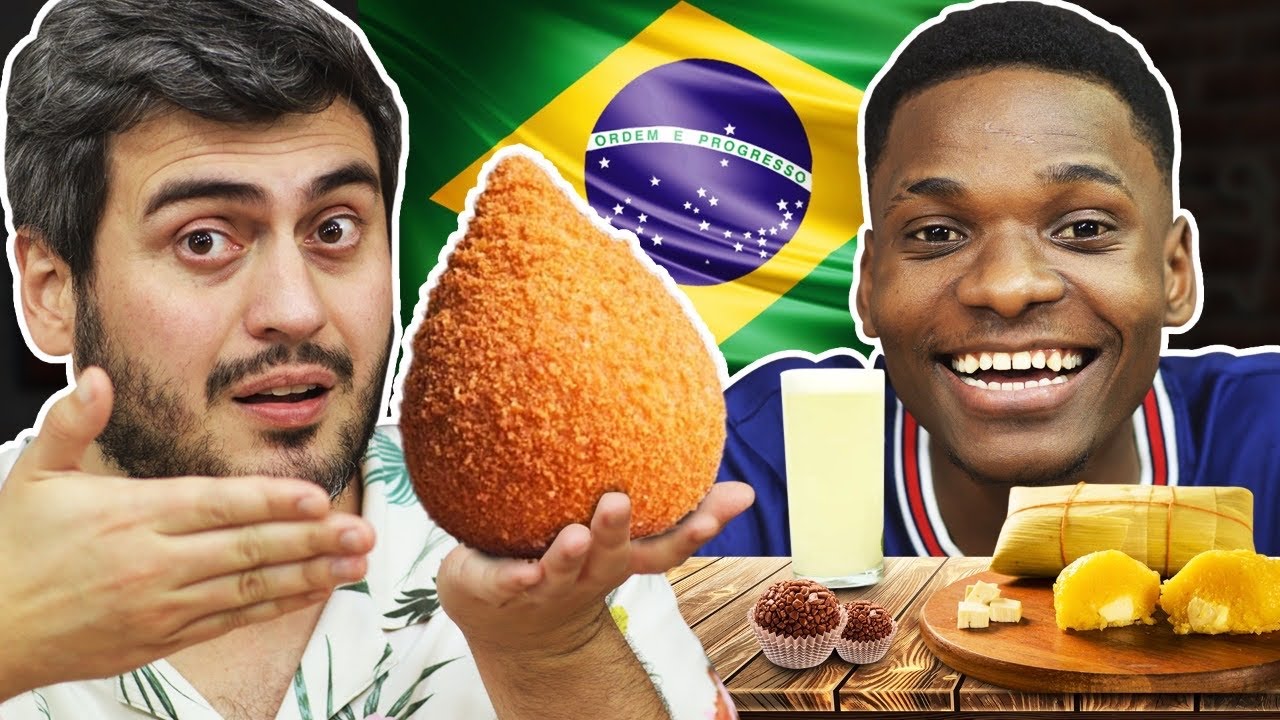 Provando Guloseimas do Brasil Pela Primeira Vez ft. Baptista Miranda ...