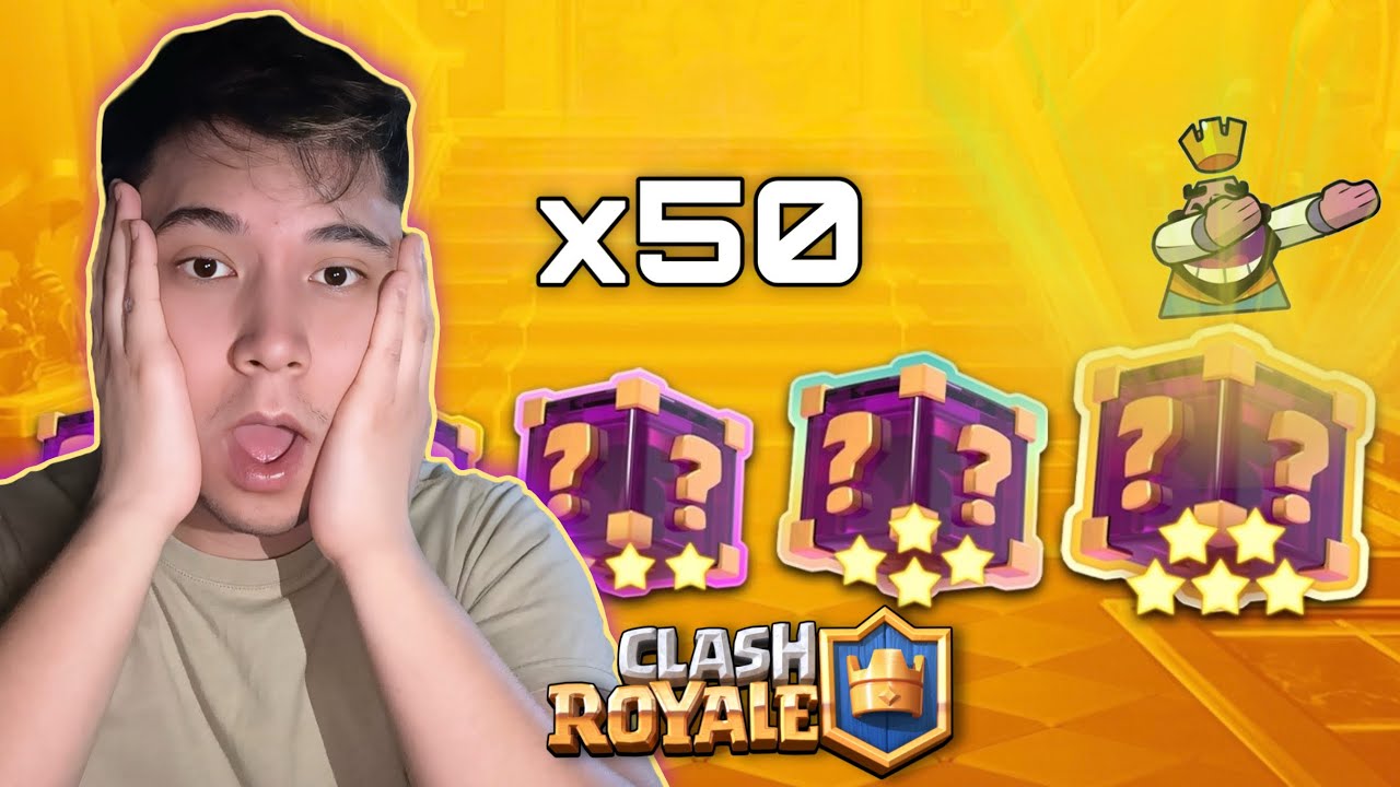 ABRO 50 lucky blocks en CLASH ROYALE y me toca uno de 5 ESTRELLAS - YouTube