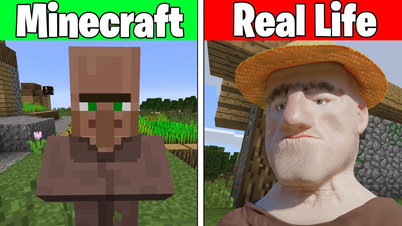 Realistic Minecraft | Real Life vs Minecraft | Realistic Slime, Water ...