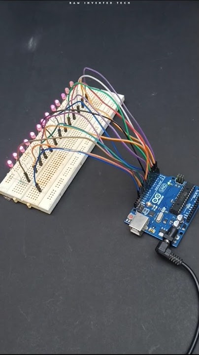 9 effects LED CHASING lights Using Arduino #raminventedtech #arduino #ledlights - YouTube