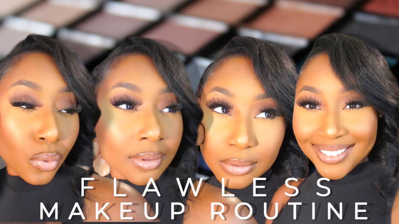 SOFT GLAM MAKEUP TUTORIAL!| BEGINNERS FRIENDLY| HOW TO GET A FLAWLESS FINISH WITH NO FLASH BLACK ...