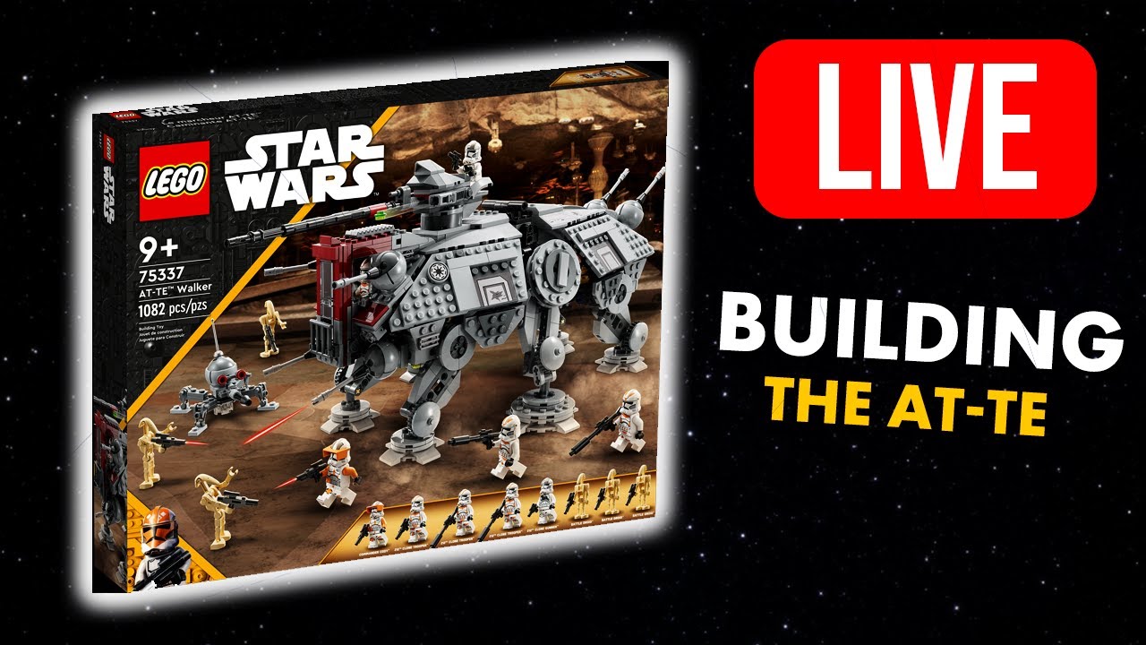 LIVE: Building the LEGO AT-TE!! - YouTube