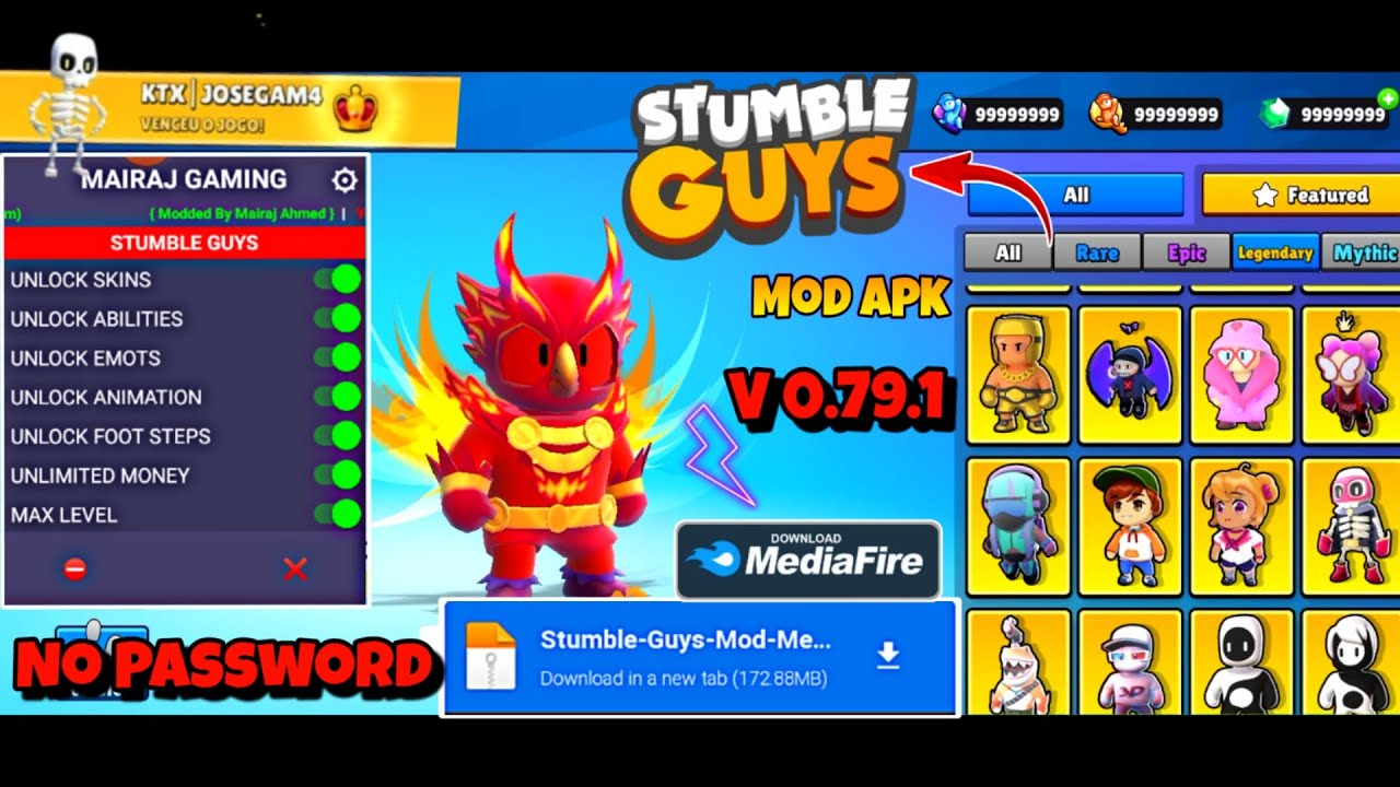 STUMBLE GUYS MOD MENU 😍 STUMBLE GUYS MOD APK 2024 | STUMBLE GUYS V 0.79 ...