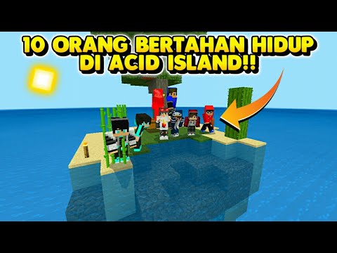 MINECRAFT ACID ISLAND SANS SMP VS 10 PLAYER!! - MINECRAFT INDONESIA ...
