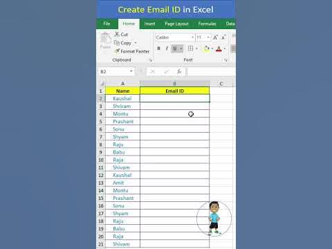 Excel Interview Question Email ID #excel #exceltips #exceltutorial #msexcel #short # ...