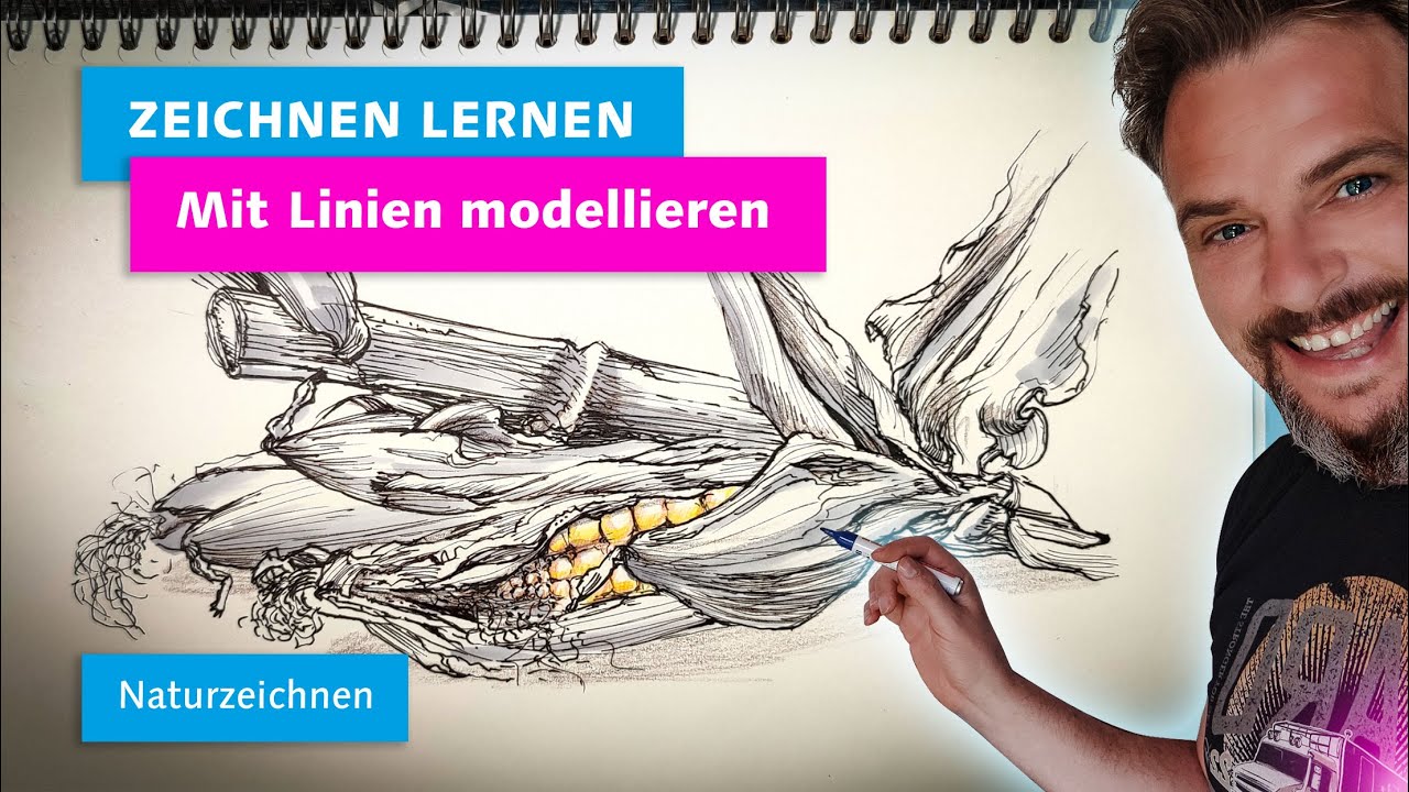 Zeichnen lernen – Objekte mit Linien modellieren - YouTube