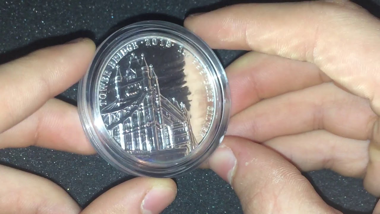 NEW 2018 1oz silver landmarks of Britain Tower Bridge coin - YouTube