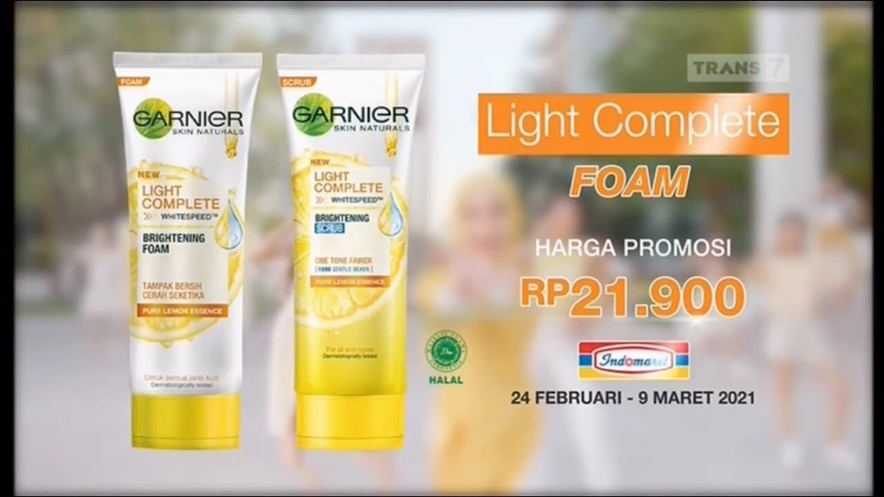 Iklan Promo Garnier Light Complete Foam (24 Februari - 9 Maret 2021 ...