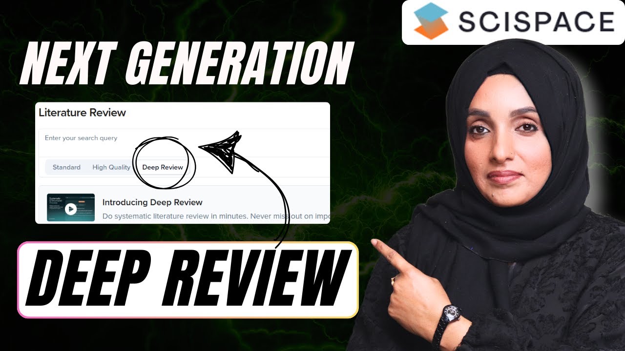 Literature Review on Autopilot: How Next Generation DeepReview by Scispace Saves You Hours - YouTube