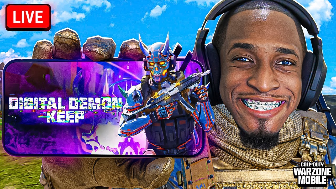 🔴 LIVE - OPENING FIRST DIGITAL DEMON KEEP LUCKY DRAW IN WARZONE MOBILE ...