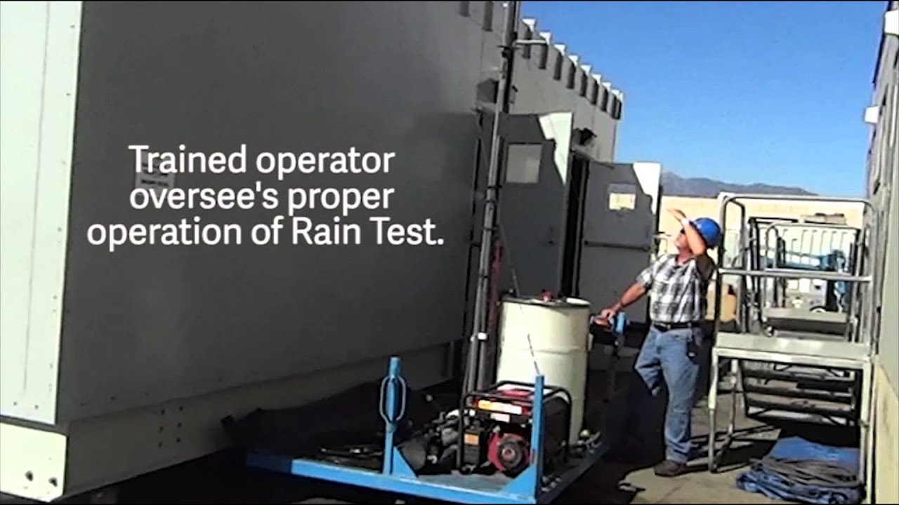 Rain Testing to outdoor enclosures. - YouTube
