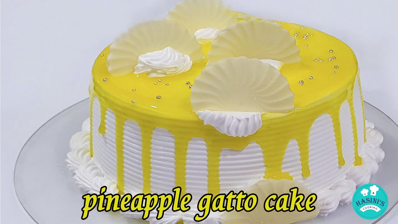 Pineapple Gateau Cake | අන්නාසි කේක් හදමු - YouTube