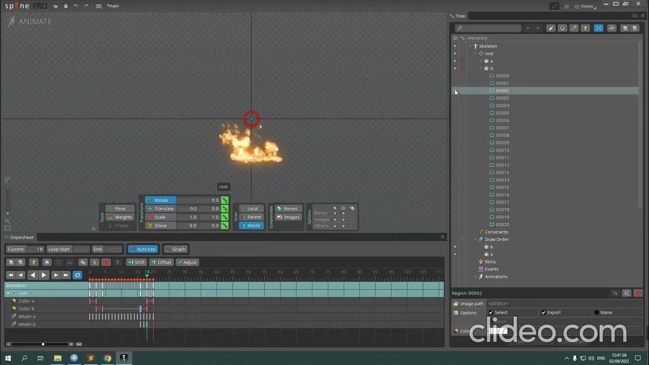 [Spine] Make Loop Anim from Images - YouTube